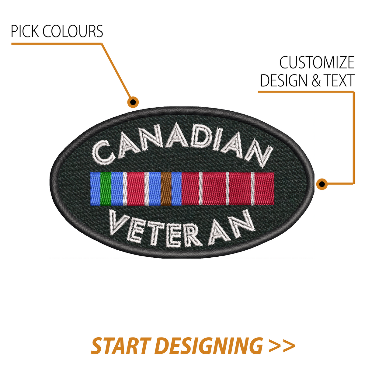 Create Your Own Patch (2.39 x 4" Oval) – CPGear Tactical