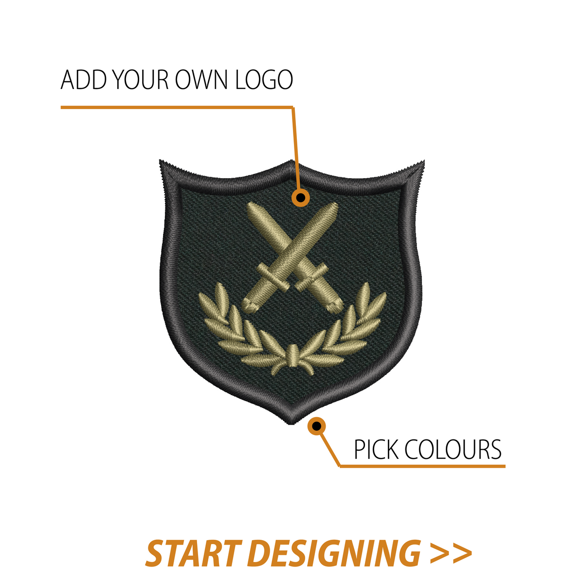 Create Your Own Shield Patch (2" Badge Shield) – CPGear Tactical