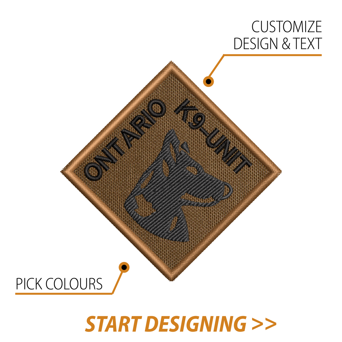 Create Your Own Patch (3 x 3" Diamond ) – CPGear Tactical