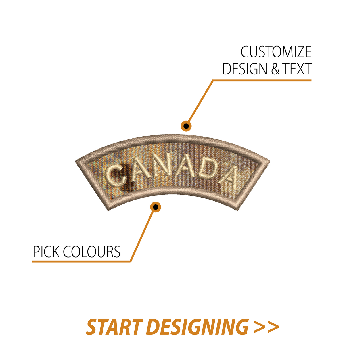 Create Your Own Scroll Patch (1.20 x 3" Style C) – CPGear Tactical