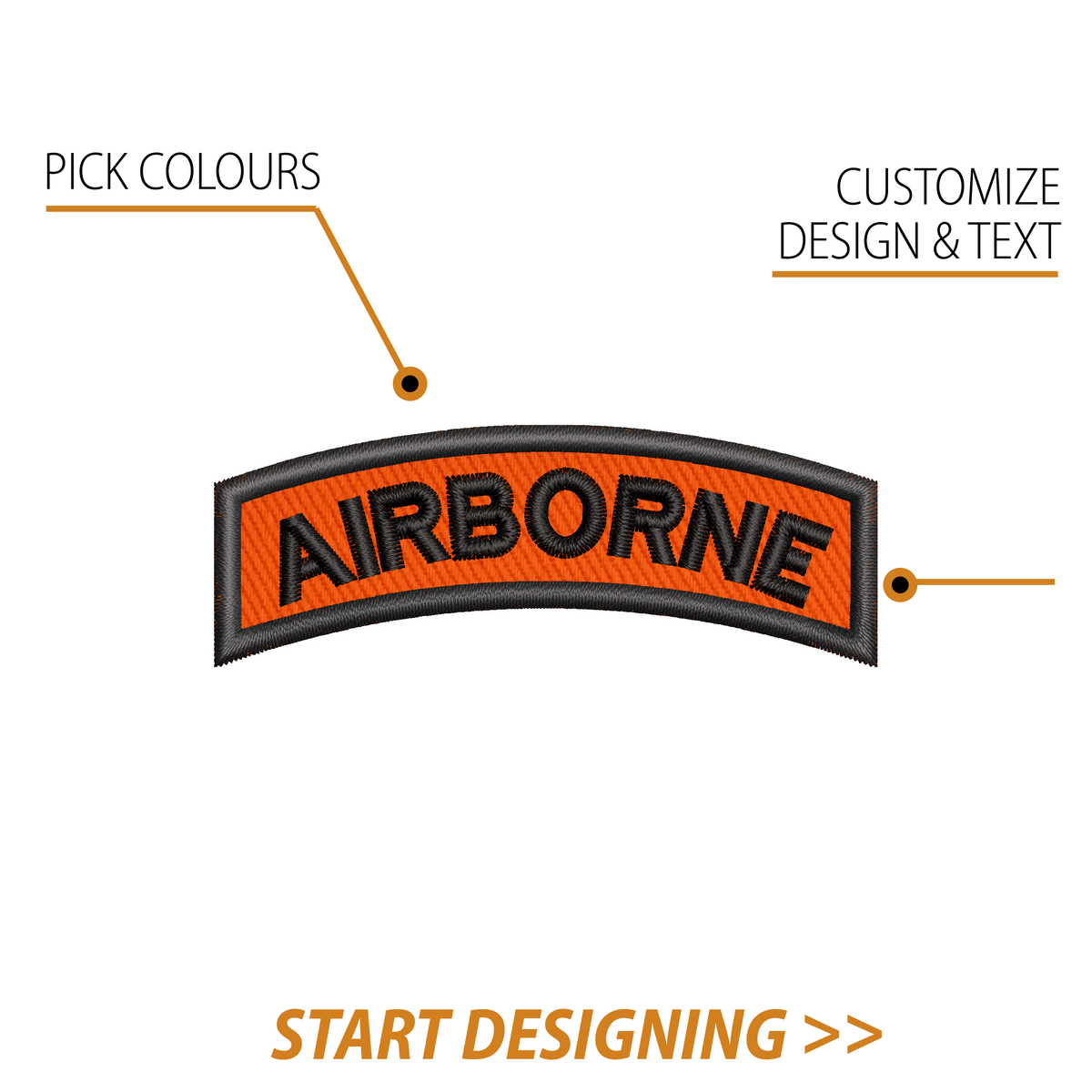 Create Your Own Scroll Patch (1.1 x 3" Style B) – CPGear Tactical