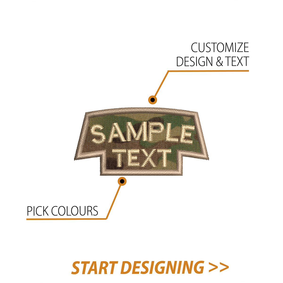 Create Your Own Scroll Patch (1 x 2" Style D) – CPGear Tactical