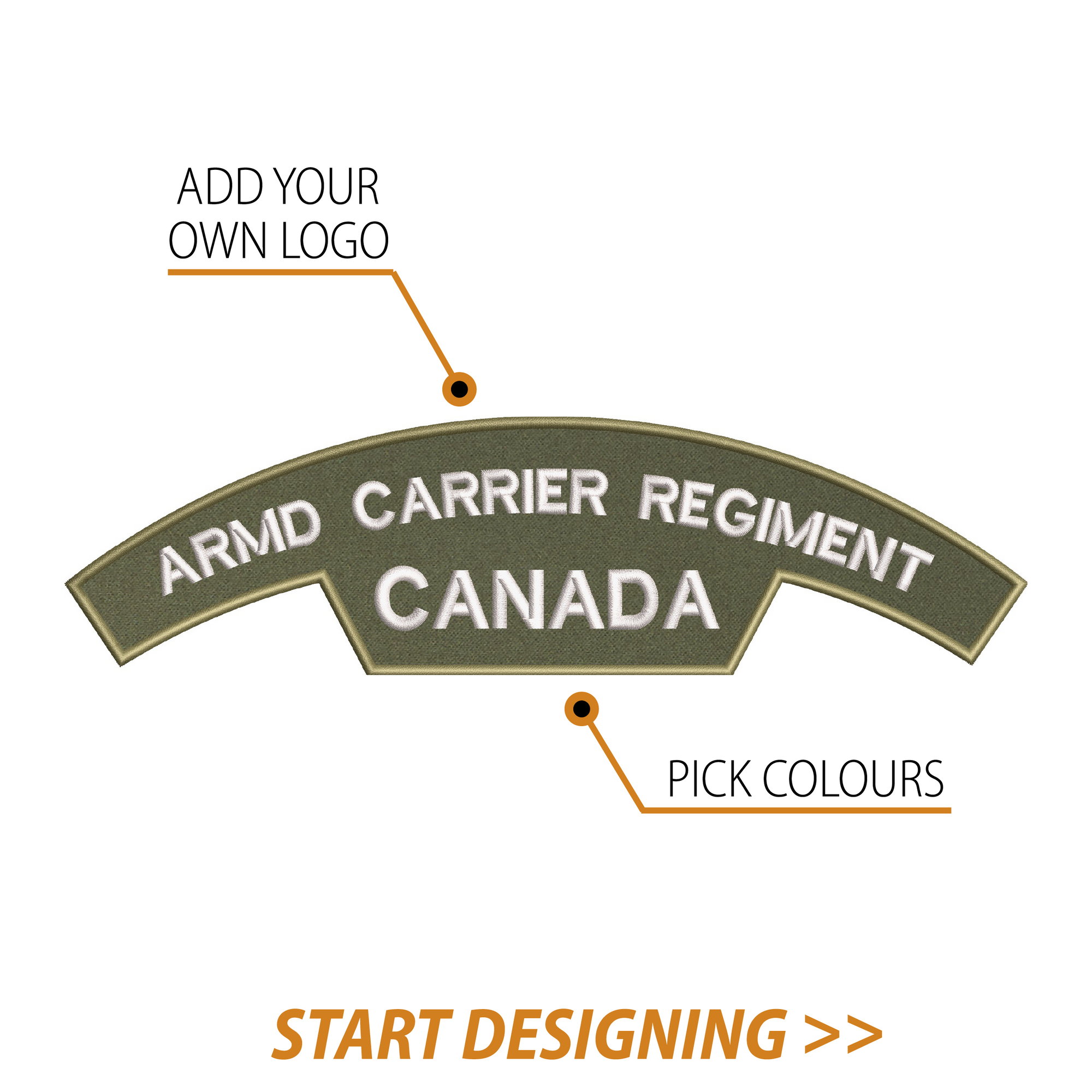 Create Your Own Scroll Patch (3.5 x 13" Style F) – CPGear Tactical