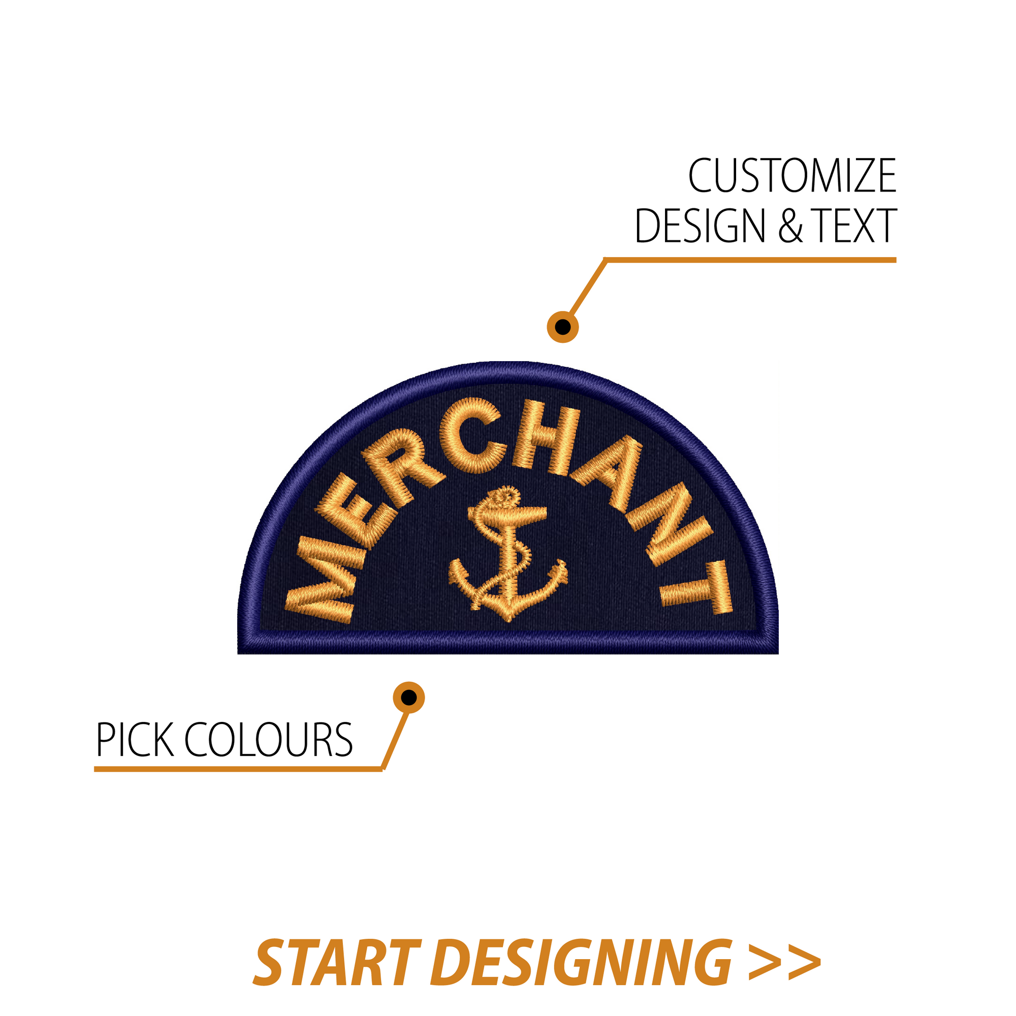 Create Your Own Patch (1.5 x 2.8" Semi Circle) – CPGear Tactical