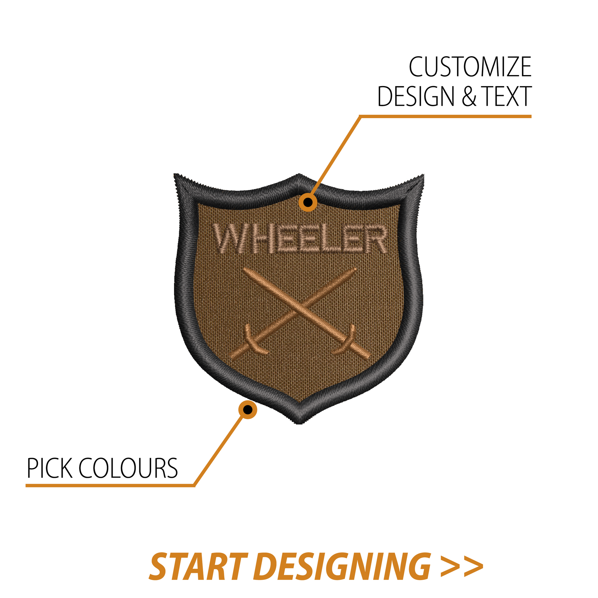 Create Your Own Shield Patch (1.75" Badge Shield) – CPGear Tactical