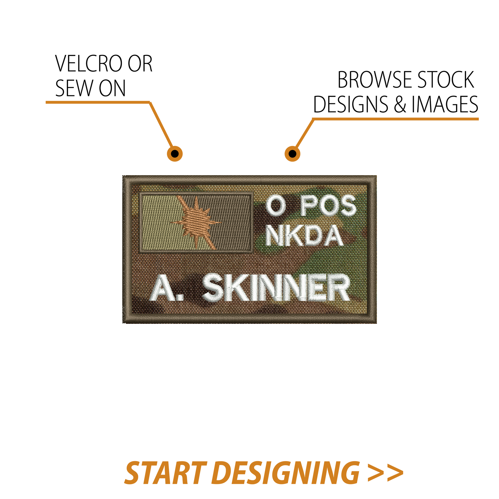 Create Your Own Rectangle Patch (2 x 3.5" Straight Edges) – CPGear Tactical