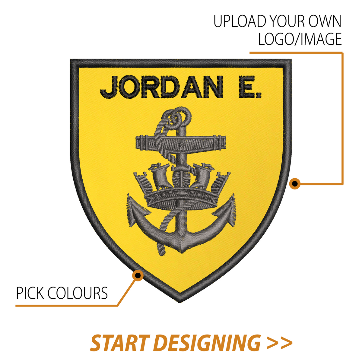 Create Your Own Shield Patch (3.25" x 3.60" Classic Shield) – CPGear ...