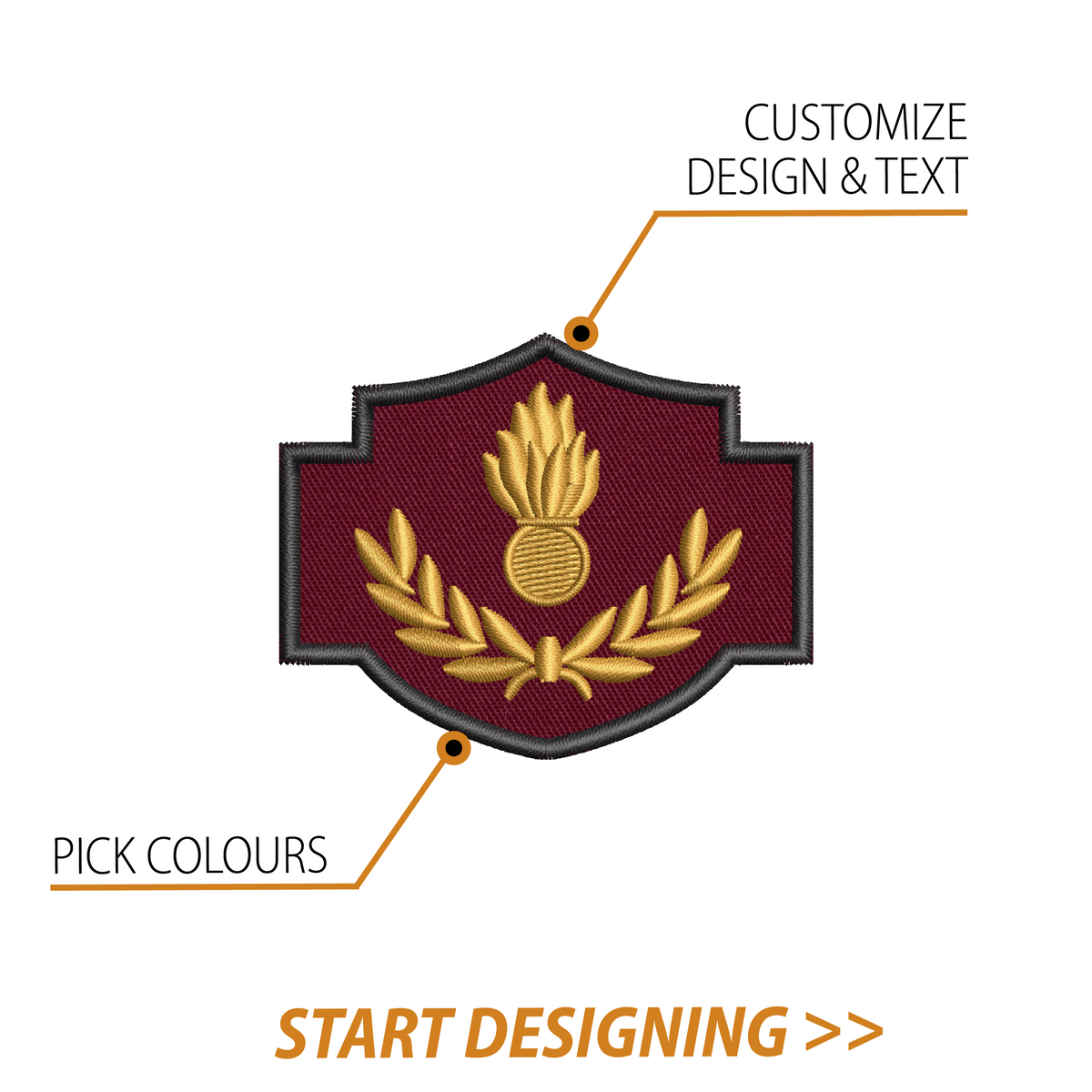 Create Your Own Shield Patch (2" x 2.5" Modified Shield) – CPGear Tactical