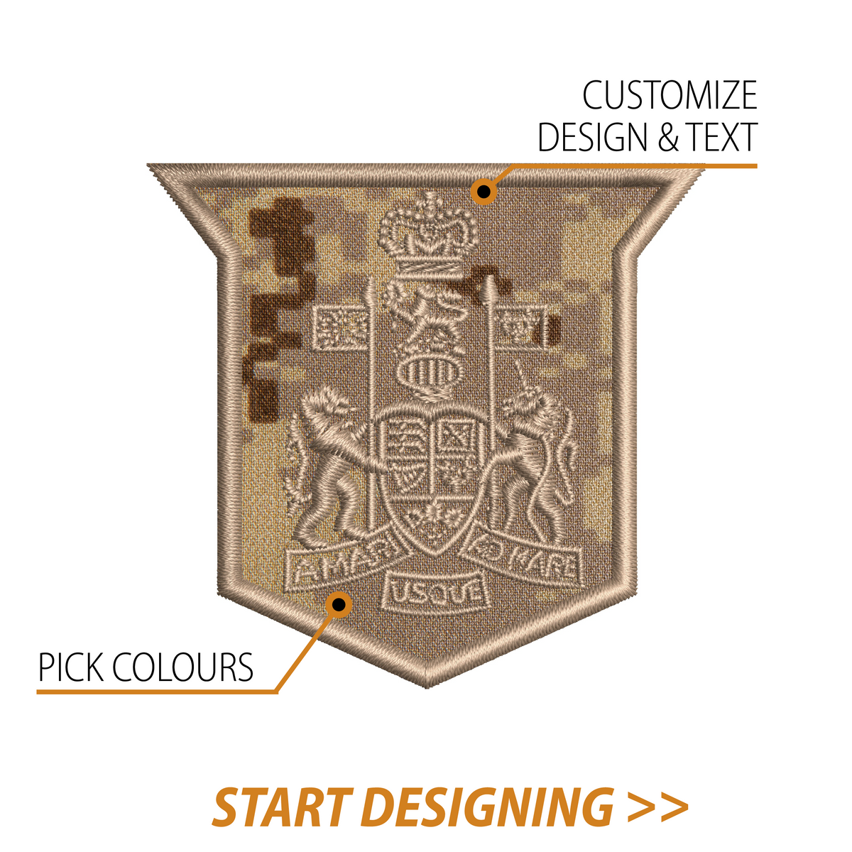 Create Your Own Shield Patch (2.75" X 2.94" Straight Beveled) – CPGear ...