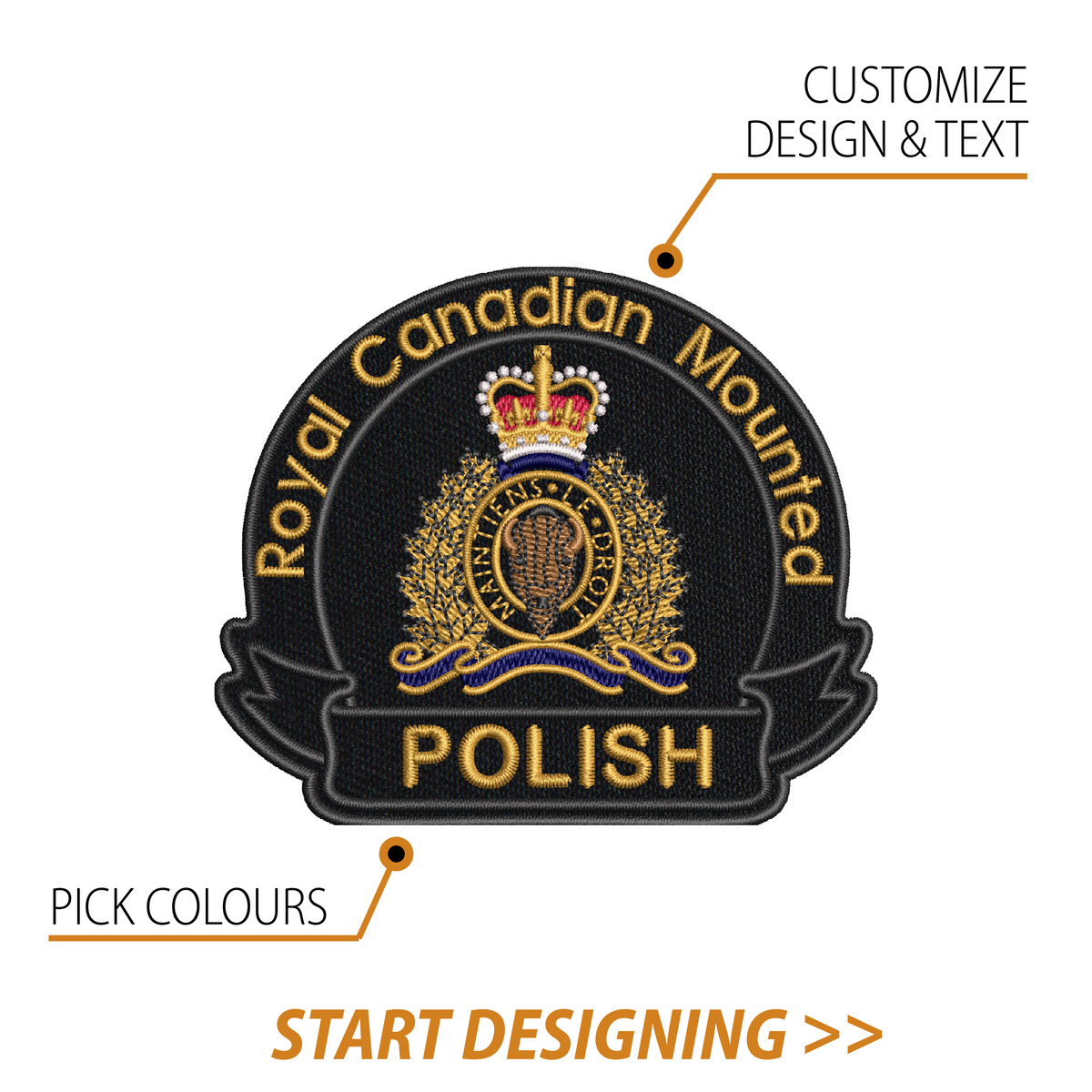 Create Your Own Patch (3 X 3.55" Circle With Scroll 2) – CPGear Tactical