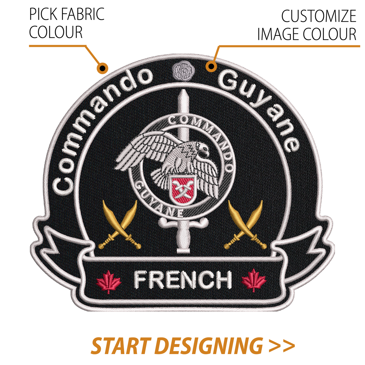 Create Your Own Patch (4.5 X 5.30" Circle With Scroll 2) – CPGear Tactical