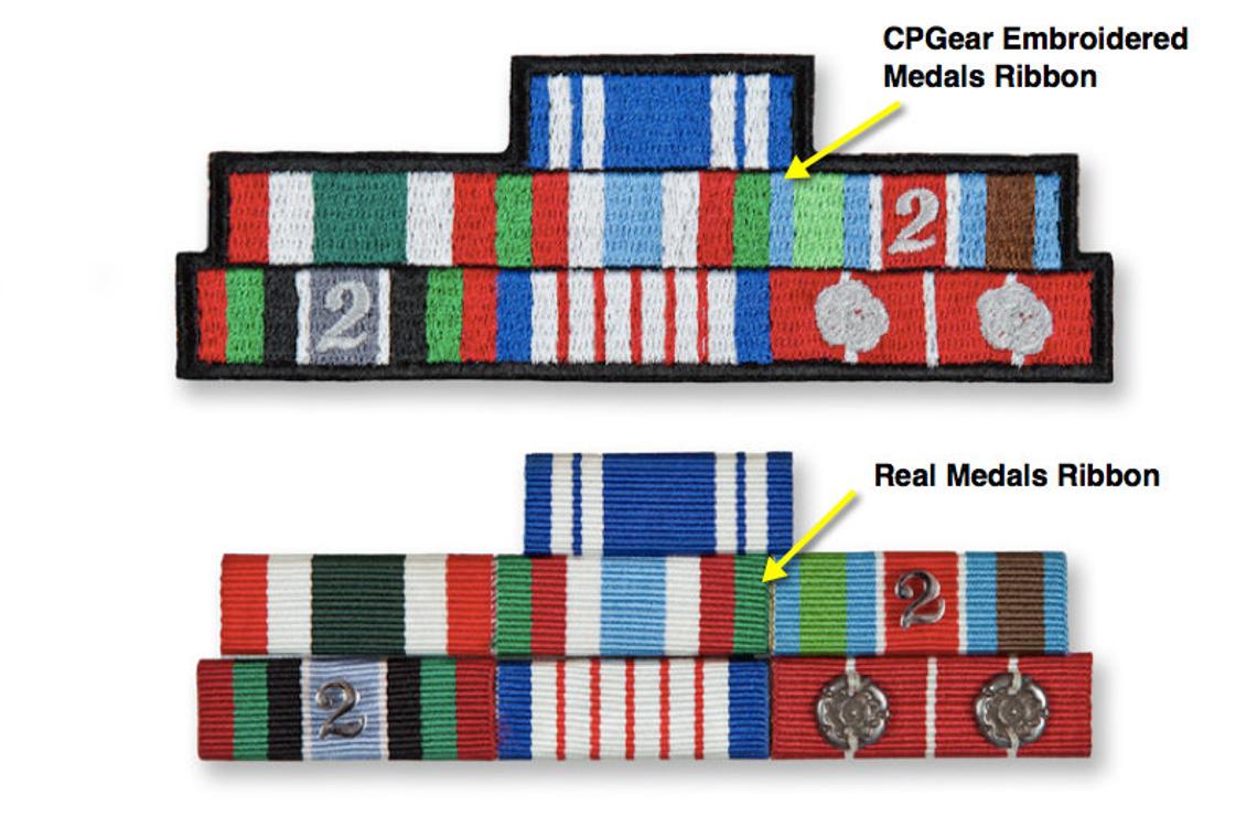 Custom Medal Ribbons Patch (Style A) – CPGear Tactical