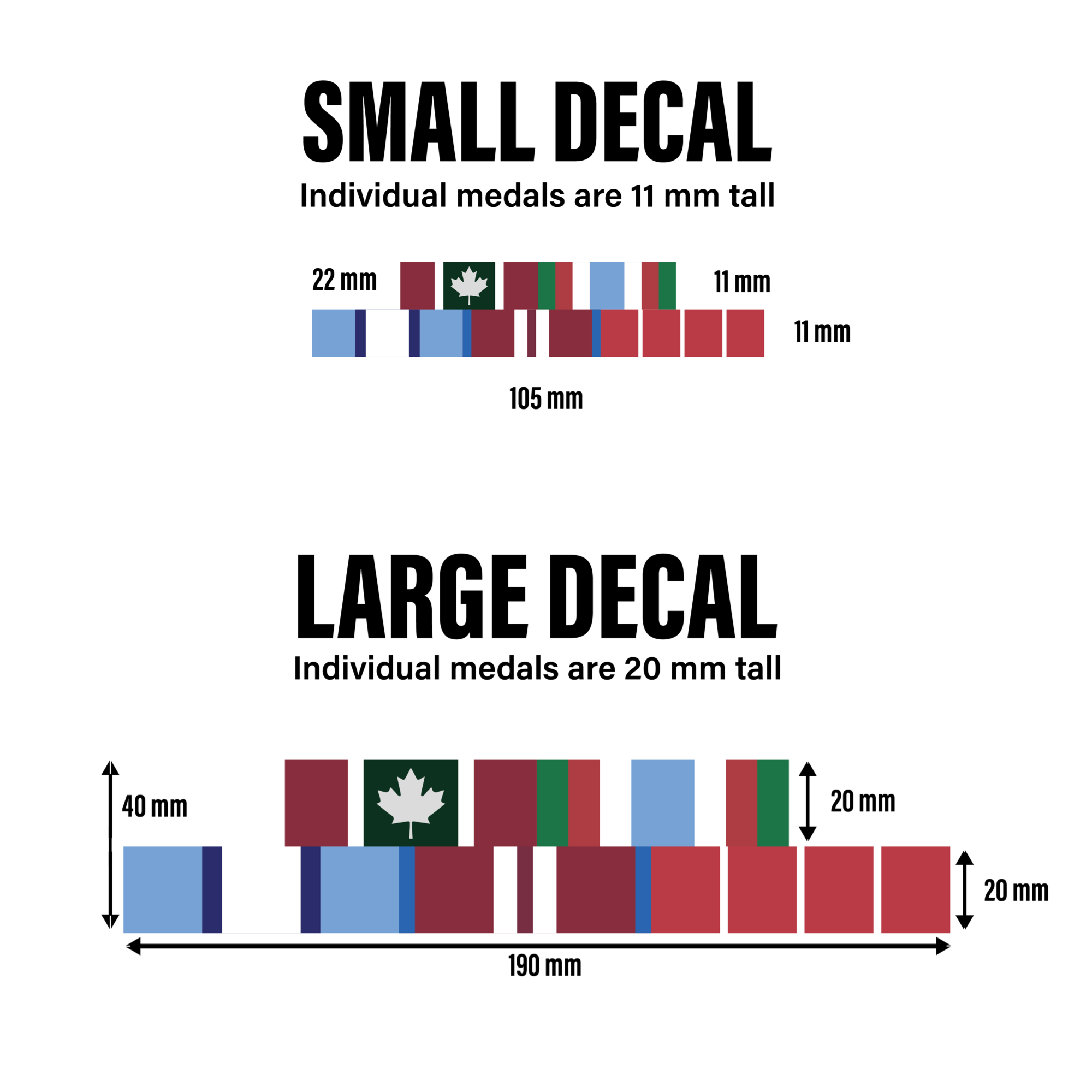 Custom Medal Ribbon Decal – CPGear Tactical